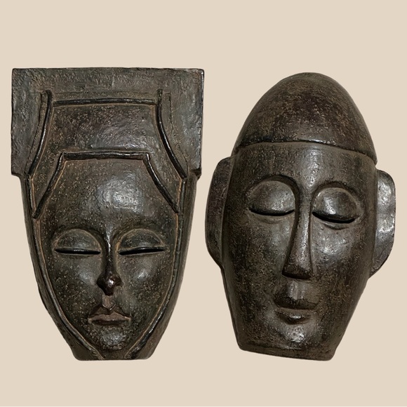 Accents | Set Of Two Resin Decorative African Wall Masks 6 | Poshmark